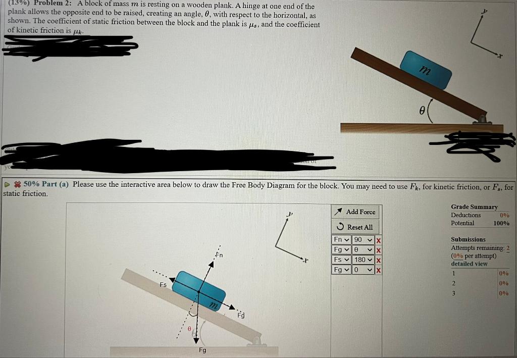 Solved You can only use the following constraints: Fs, Fg, | Chegg.com