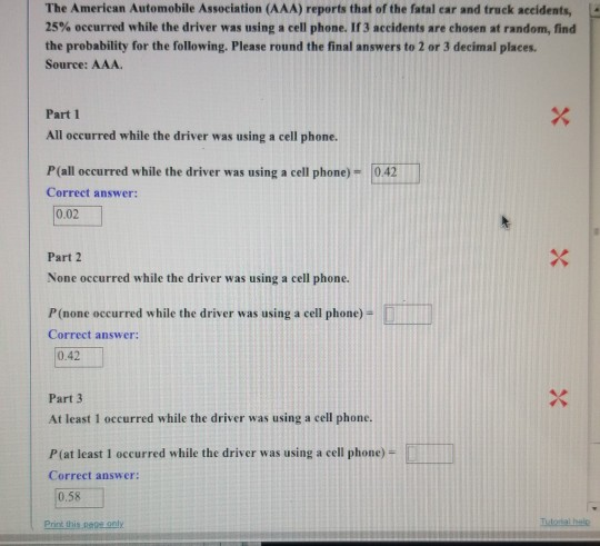 Solved The American Automobile Association (AAA) reports | Chegg.com