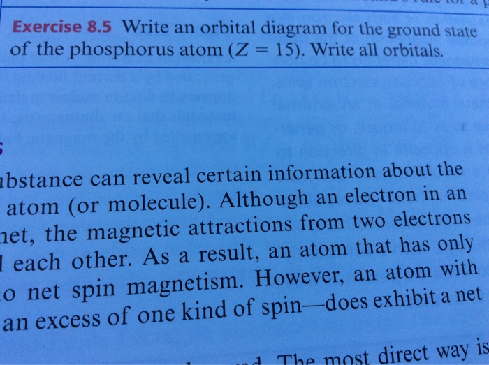 Solved Write an orbital diagram for the ground state of the | Chegg.com