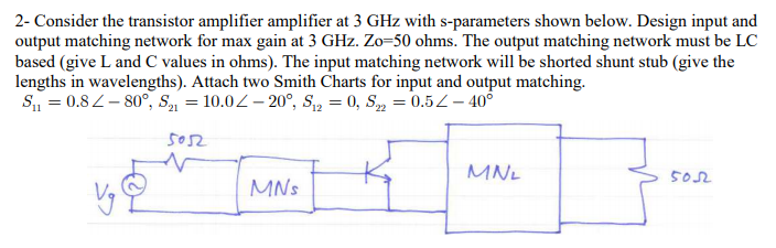 2- Consider the transistor amplifier amplifier at 3 | Chegg.com