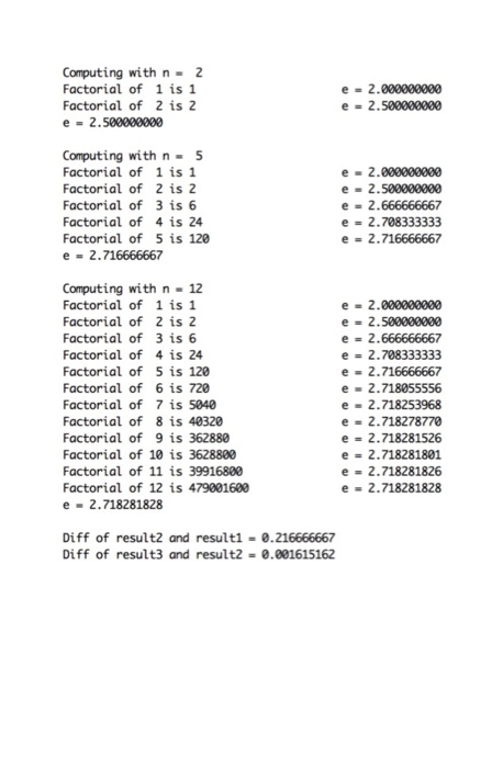 Solved [Java] Using for loop to calculate Euler | Chegg.com