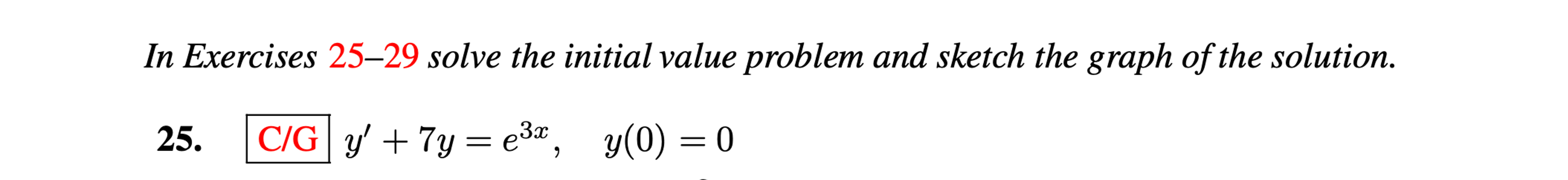 Solved In Exercises 25-29 ﻿solve the initial value problem | Chegg.com
