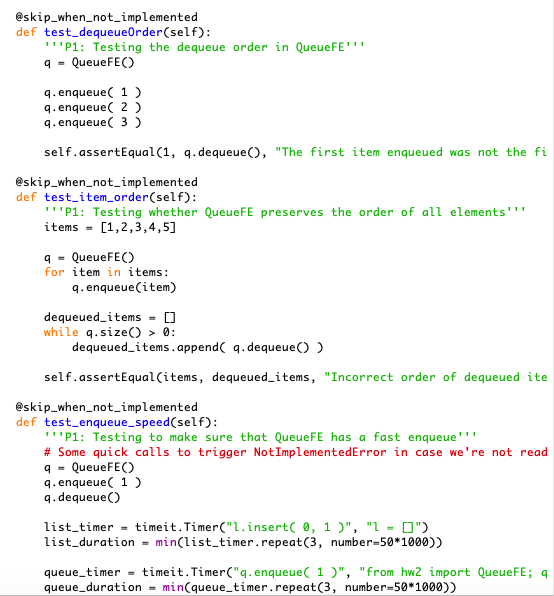 You are interested in a Queue with faster enqueue | Chegg.com