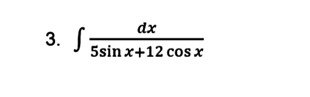 Instruction: use Tangent Half-Angle Substitution | Chegg.com