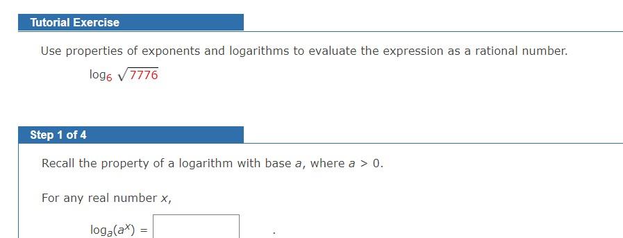 Solved Tutorial Exercise Use properties of exponents and | Chegg.com