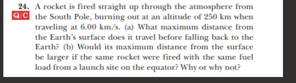 Solved 24. A rocket is fired straight up through the | Chegg.com