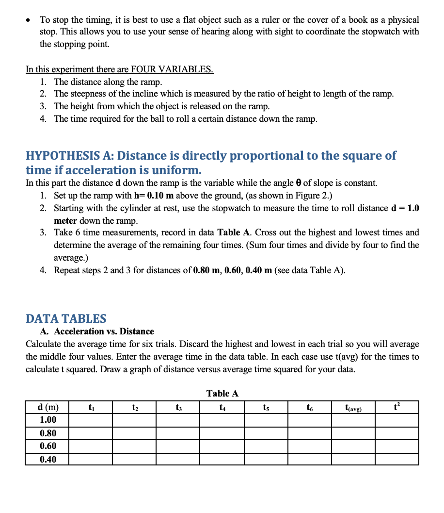 Solved 1-D Motion on Incline-Lab Report Section: Name: GOAL: | Chegg.com