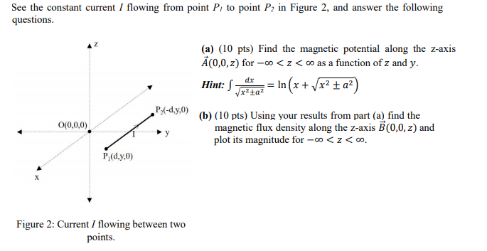 See the constant current I flowing from point P, to | Chegg.com