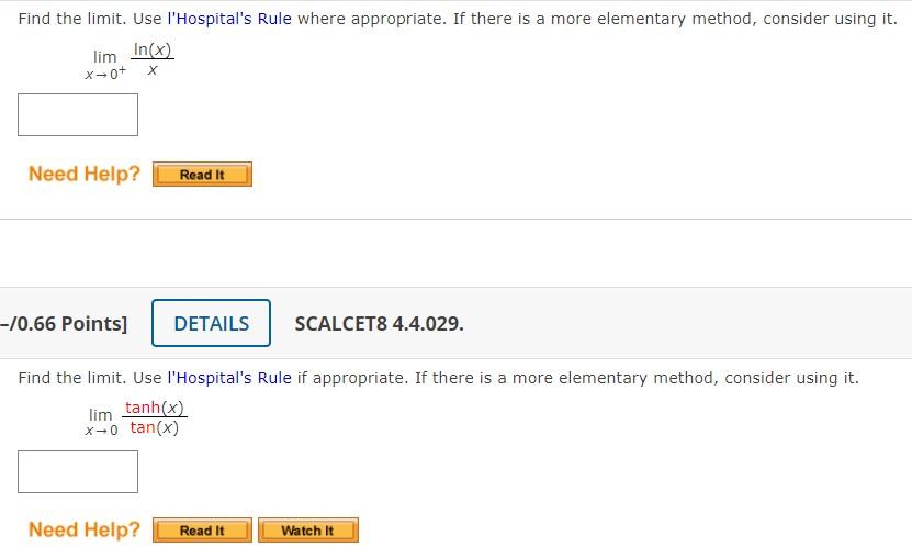 Solved Find the limit. Use I'Hospital's Rule where | Chegg.com