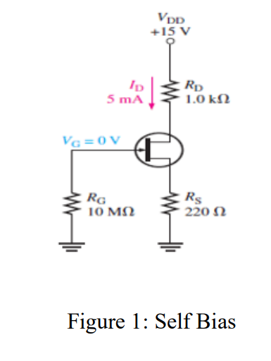 Solved Lab report - Experiment 4- JFET Circuit *experiment | Chegg.com