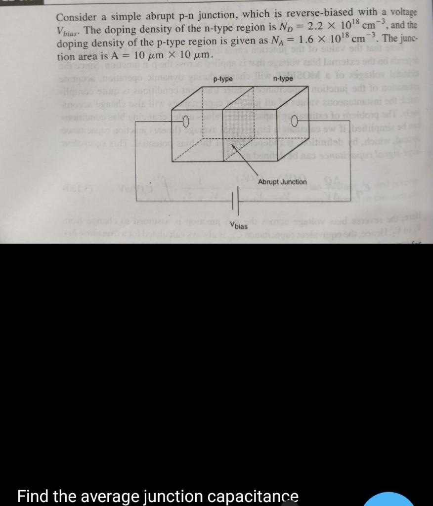 Solved Consider a simple abrupt p-n junction, which is | Chegg.com