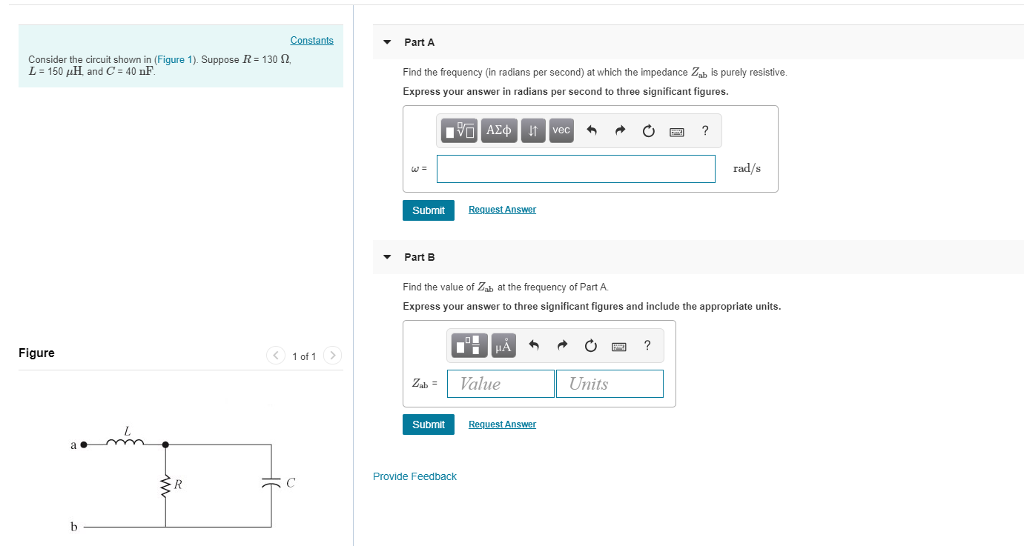Solved Part A Consider the circuit shown in (Figure 1). | Chegg.com