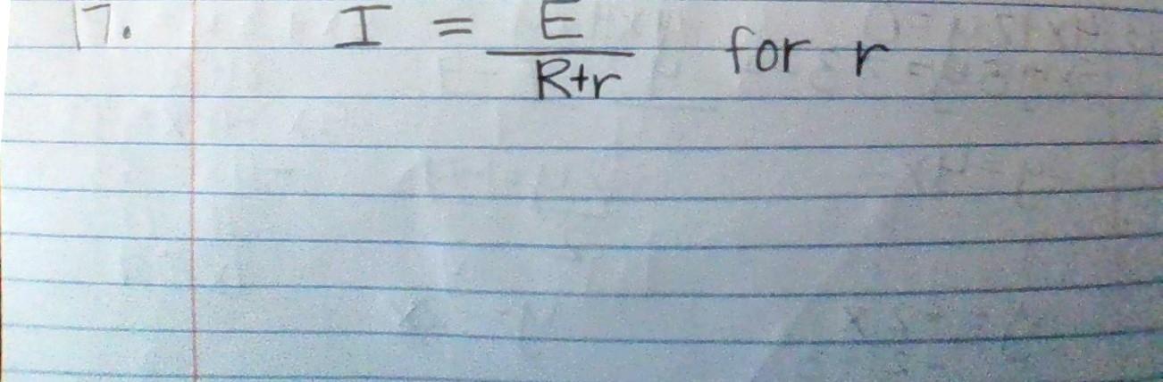 Solved 7. H for r Rtr | Chegg.com