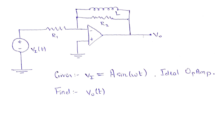 Solved Given:- VI=Asin(ωt) | Chegg.com