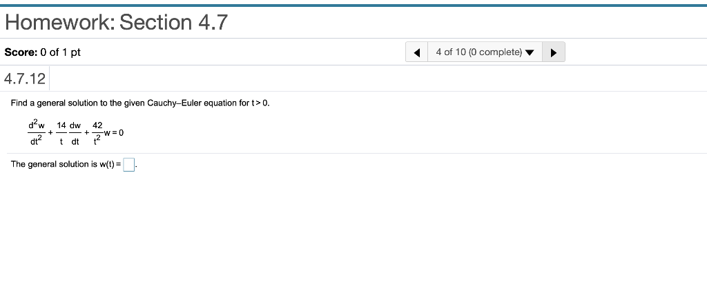 Solved Homework Section 4 7 Score 0 Of 1 Pt 4 7 12 4 Of 10