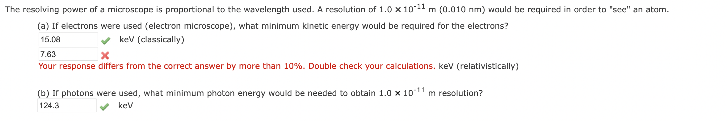 Solved The resolving power of a microscope is proportional | Chegg.com