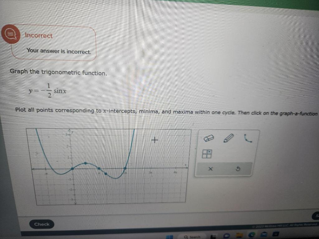 Solved Incorrect Your answer is incorrect. Graph the | Chegg.com