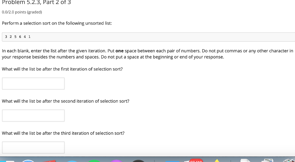 Solved Problem 5.2.3 Bookmark this page Problem 5.2.3, Part | Chegg.com