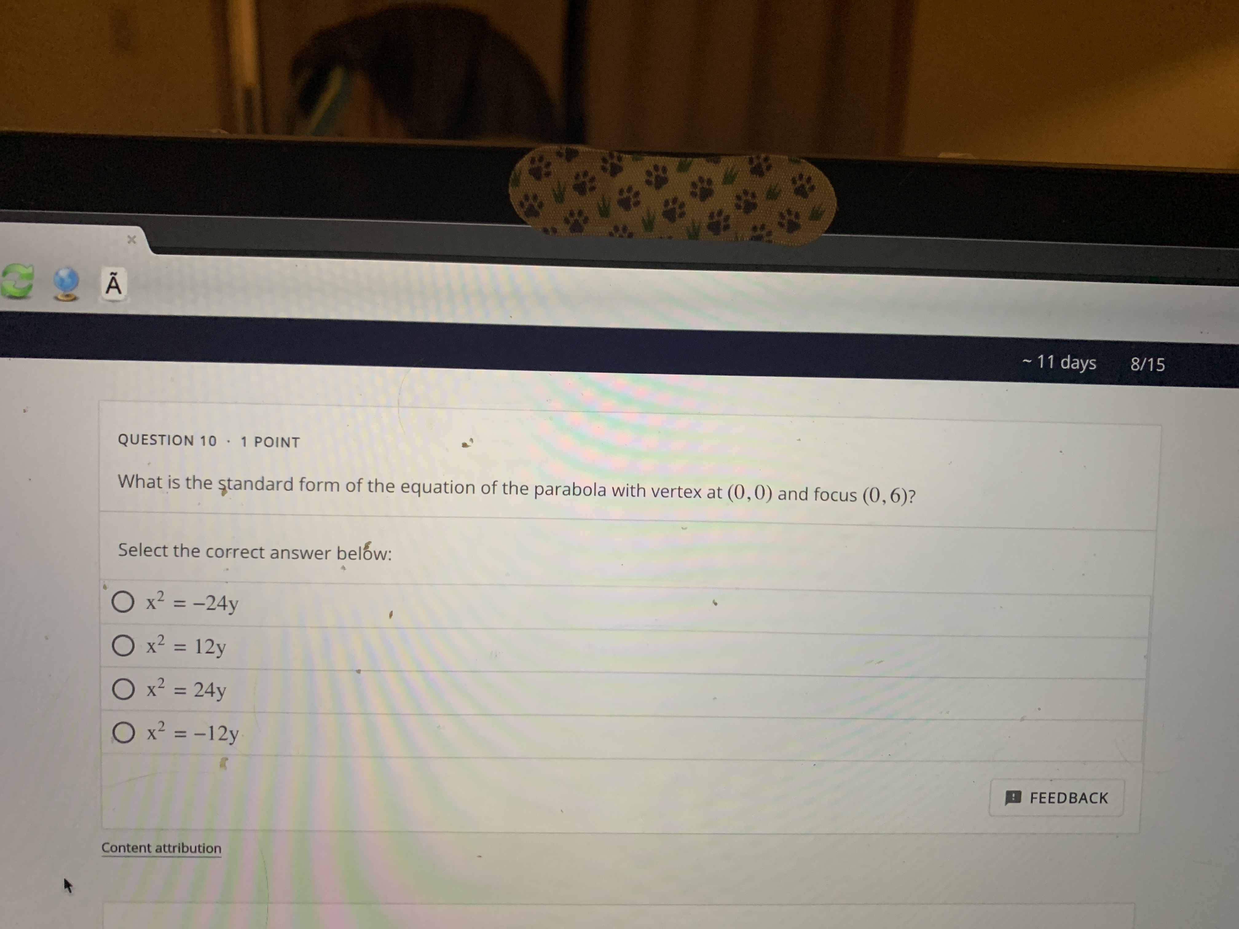 Solved QUESTION 10 - 1 ﻿POINTWhat is the standard form of | Chegg.com