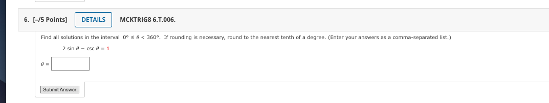 Solved Find all solutions in the interval 0∘≤θ