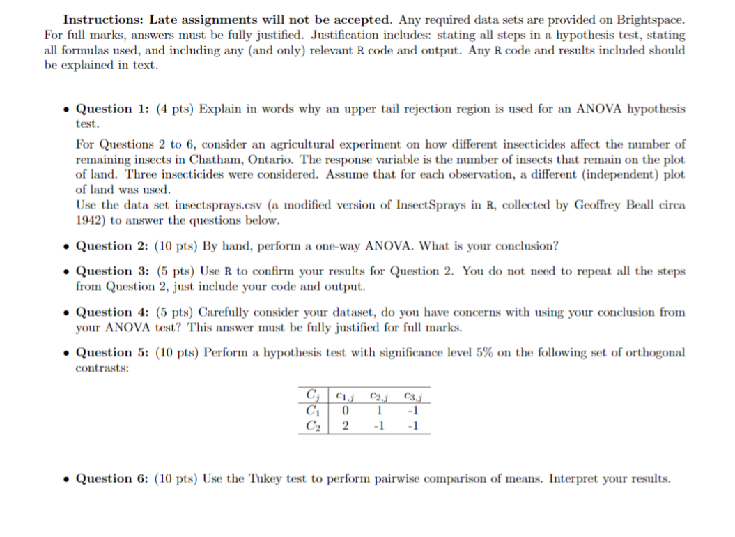 Solved Instructions: Late assignments will not be accepted. | Chegg.com