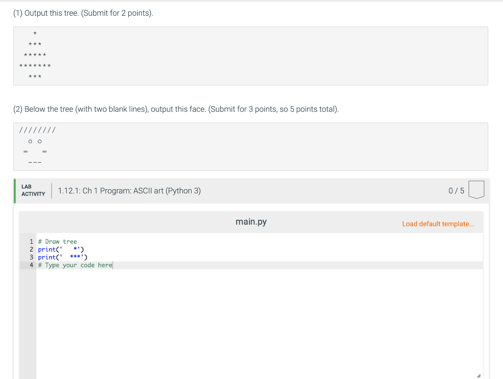 Solved 1 Output This Tree Submit For 2 Points 2 Below 