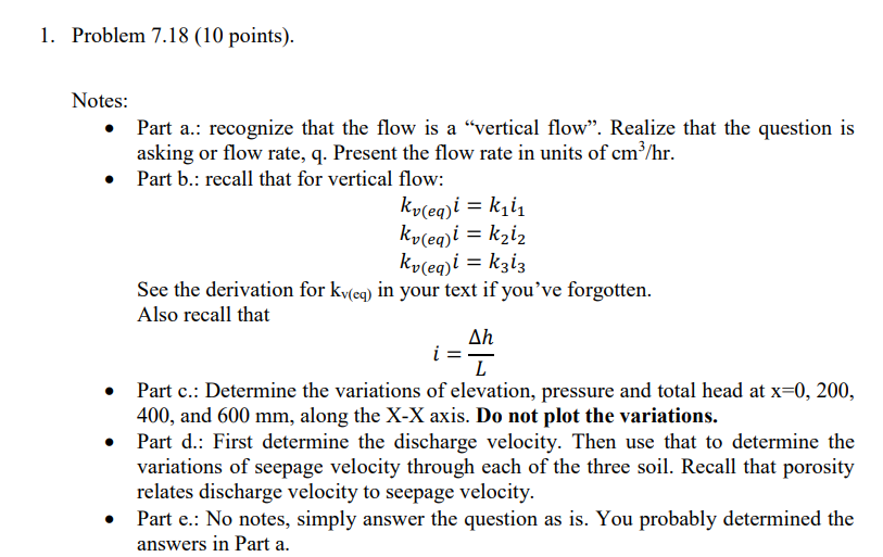 Notes: - Part a.: recognize that the flow is a | Chegg.com