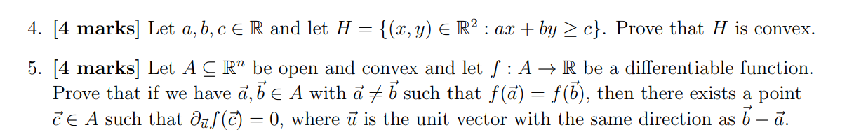 Solved 4. [4 marks] Let a,b,c∈R and let | Chegg.com