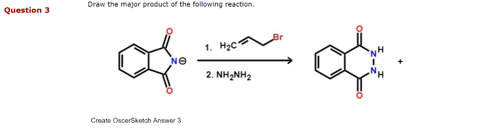 Solved Draw the major product of the following reaction | Chegg.com