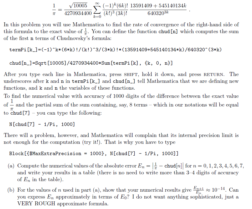 Solved 7T 1 V10005 (-1) (6k)! 13591409 + 545140134k | Chegg.com