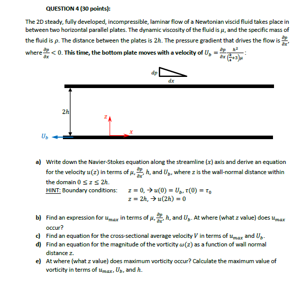 Solved Advanced Fluid Mechanics question. I need fast and | Chegg.com