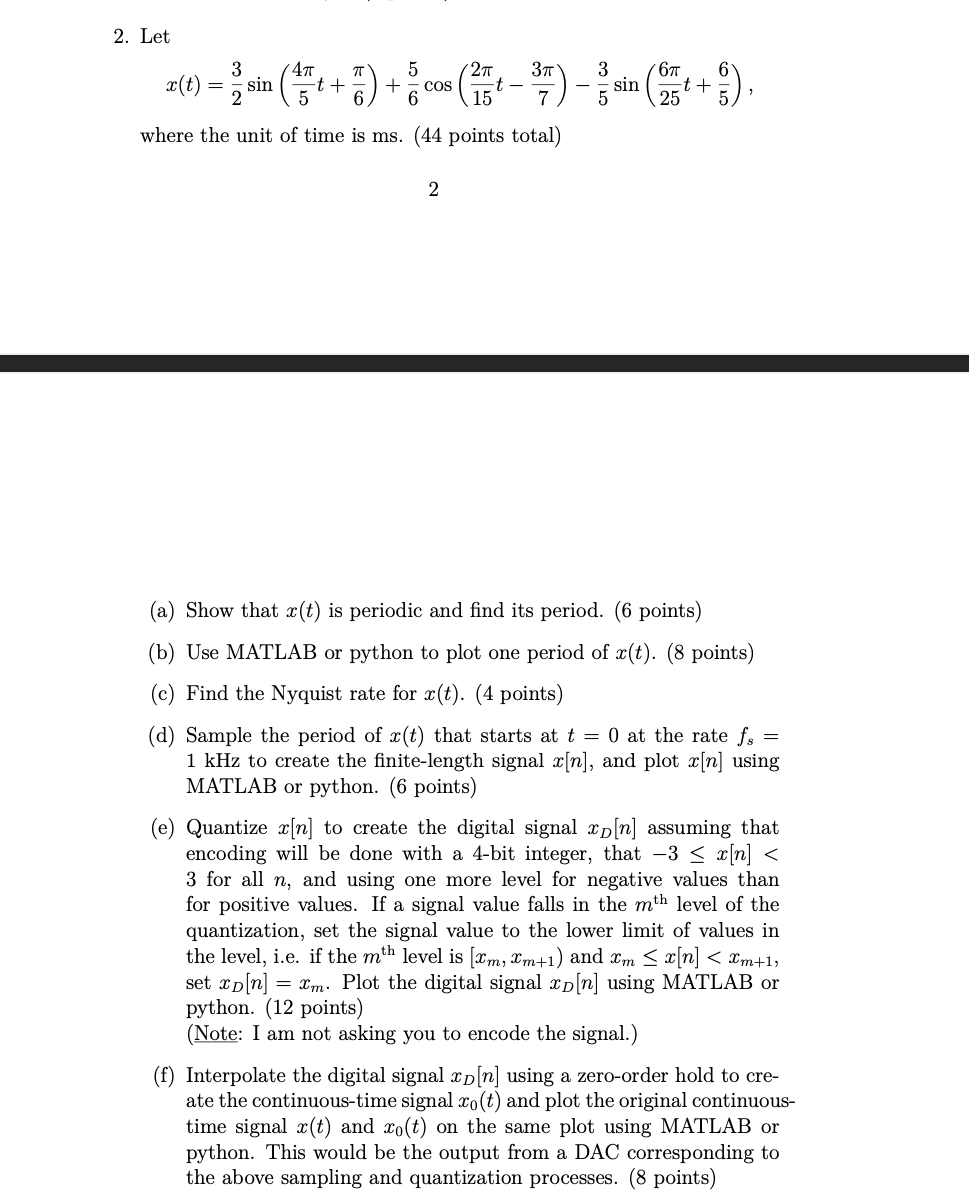 Solved 2. Let | Chegg.com