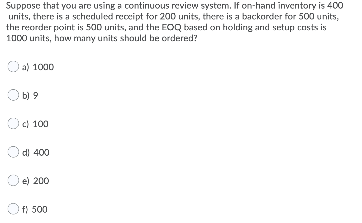 Solved Suppose that you are using a continuous review | Chegg.com