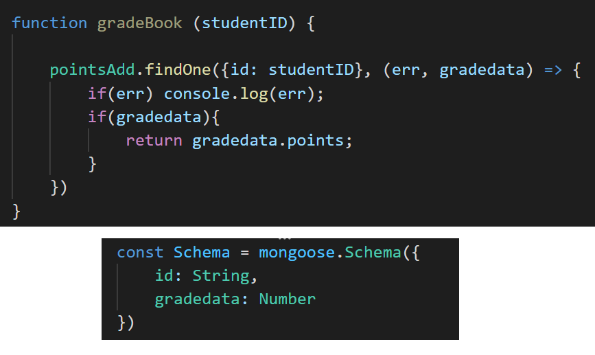 Solved function gradeBook (studentID) { | Chegg.com