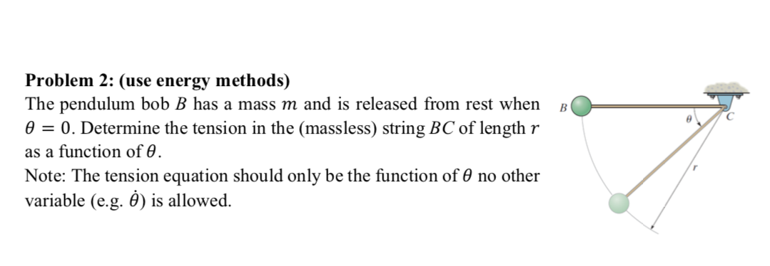 Solved Please only use ENERGY Methods - will rate. Hint was | Chegg.com