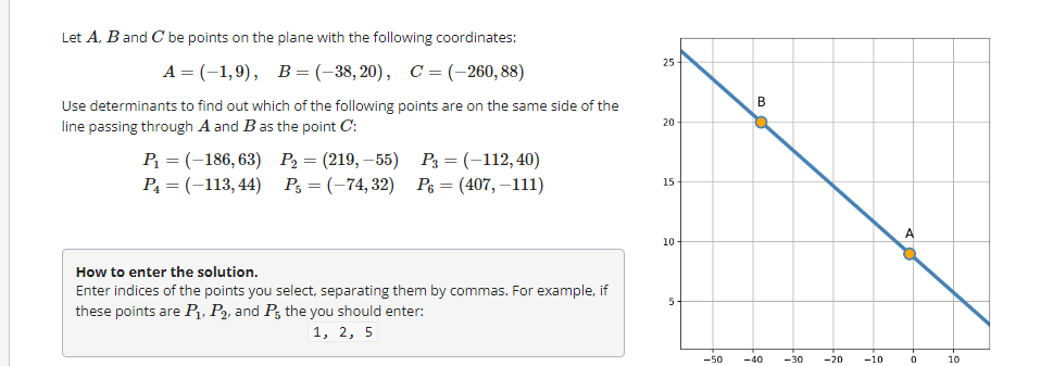 Solved Let A,B and C be points on the plane with the | Chegg.com