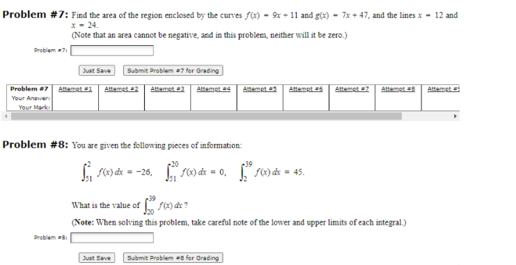 Solved Problem #7: Find the area of the region enclosed by | Chegg.com