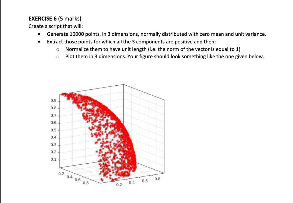Create a script that will: • Generate 10000 points, | Chegg.com