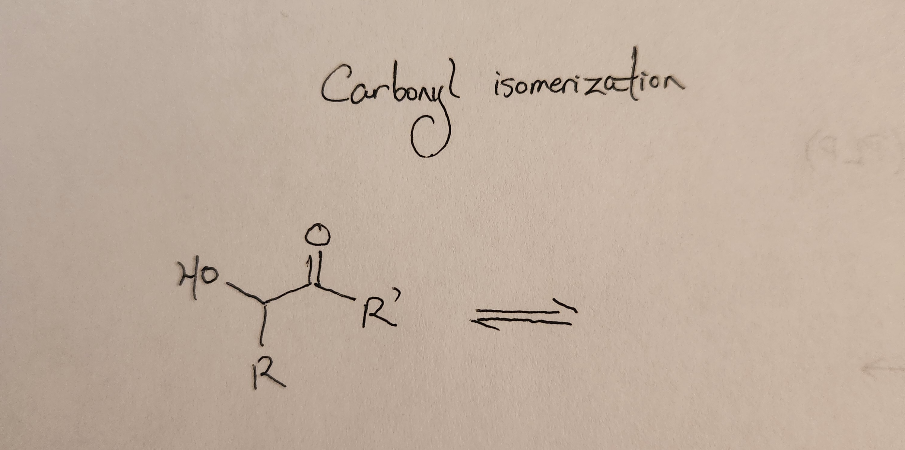 Solved Carbony isomerization | Chegg.com