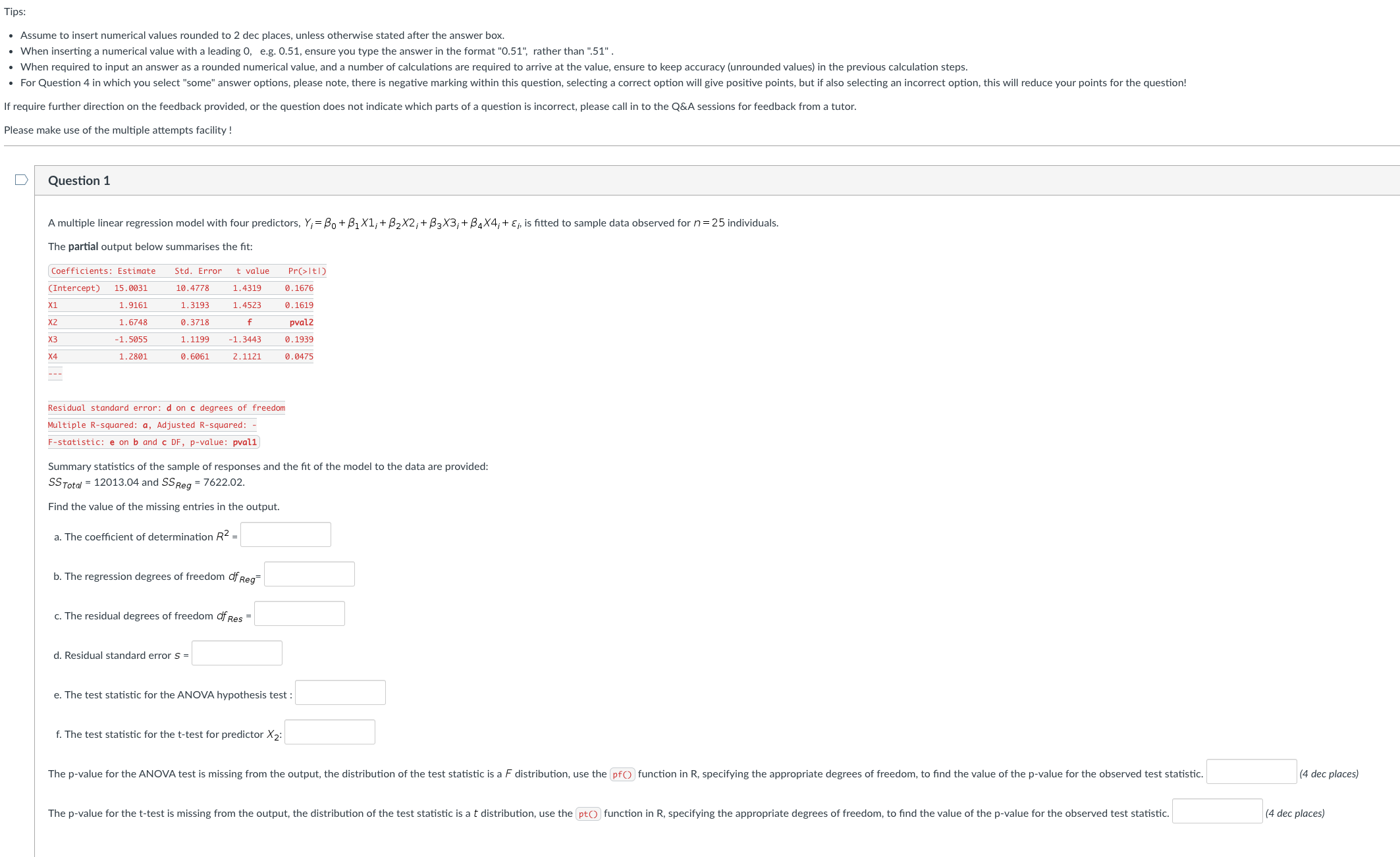 ssume to insert numerical values rounded to 2 dec | Chegg.com