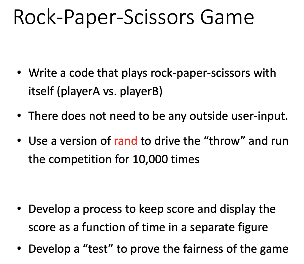 Solved rock paper scissors is a hand game played usually to | Chegg.com