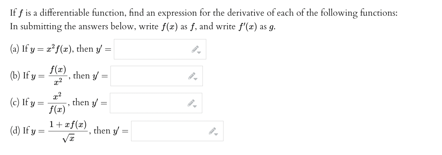 Solved If f is a differentiable function, find an expression | Chegg.com