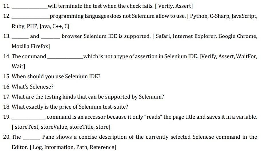 Solved 1 Doesnt Support Programming Selenium Ide 