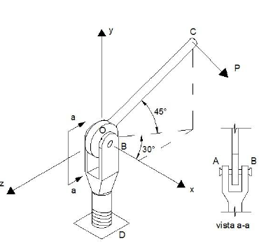 Solved In the figure shown, the bolt AB fixes the position | Chegg.com