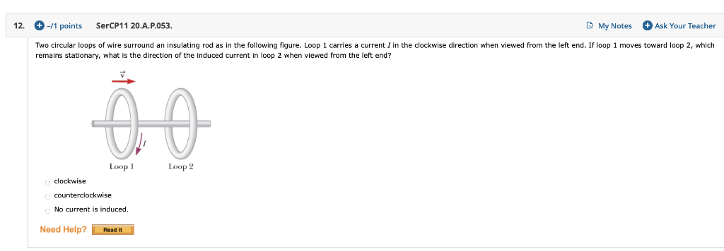 Solved 12. -/1 points SerCP11 20.A.P.053. My Notes Ask Your | Chegg.com