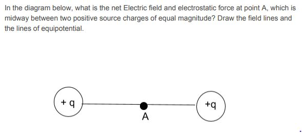 Solved In the diagram below, what is the net Electric field | Chegg.com