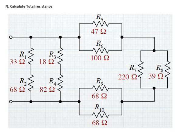 Solved L. Calculate equivalent R using parallel circuit | Chegg.com