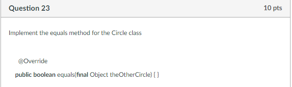 Solved The following is an INCOMPLETE implementation of the | Chegg.com