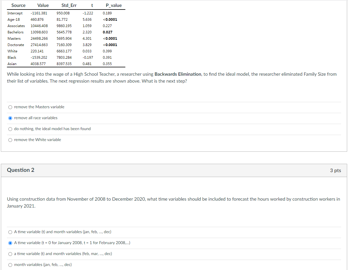Solved Source Value Std_Err t P value 950.008 0.189 -1.222 | Chegg.com