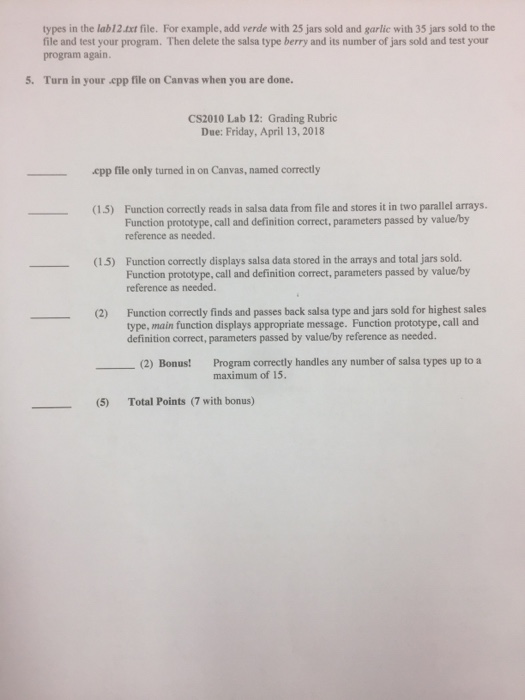 Solved This lab assignment is designed to give you practice | Chegg.com